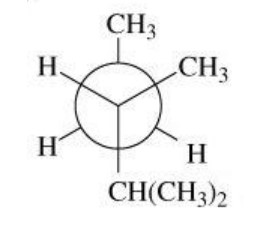 convert the newman projection to a line angle formula | Chegg.com