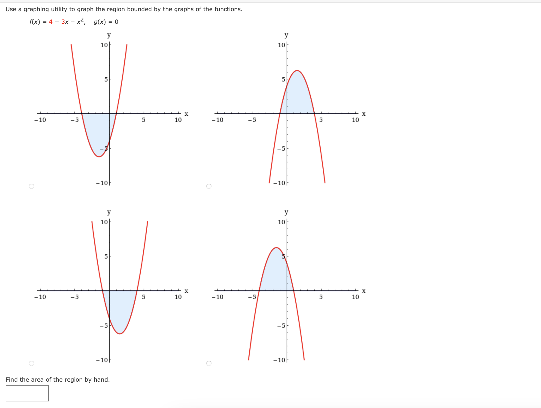 Solved Use a graphing utility to graph the region bounded by | Chegg.com