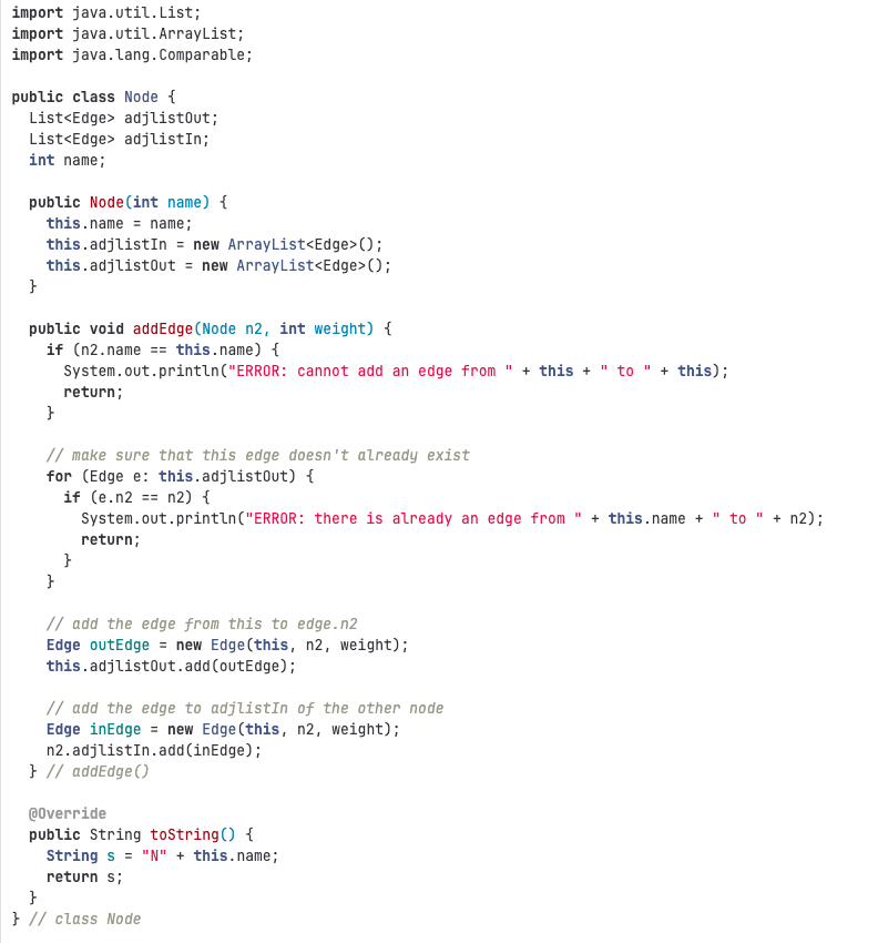 Solved Please code in java and add comments for my | Chegg.com Solved Please code in java and add comments for my | Chegg.com