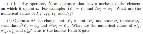 Solved Problem 3: Matrix representation of operator | Chegg.com