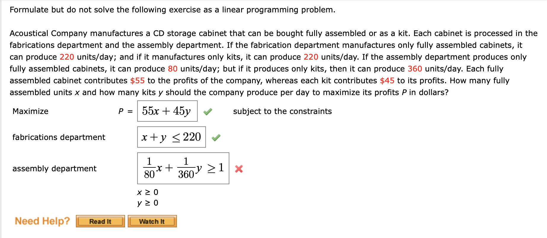 Solved Formulate but do not solve the following exercise as | Chegg.com