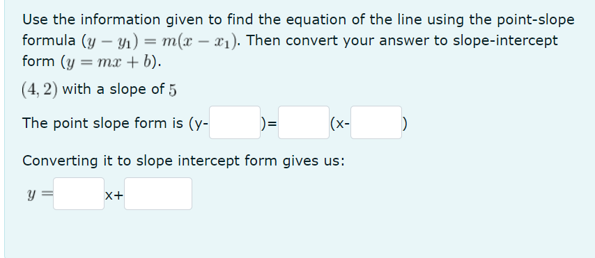 Solved Use the information given to find the equation of the | Chegg.com