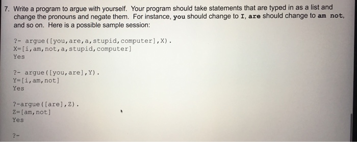 Use SWI Prolog to write the following programs . Make | Chegg.com