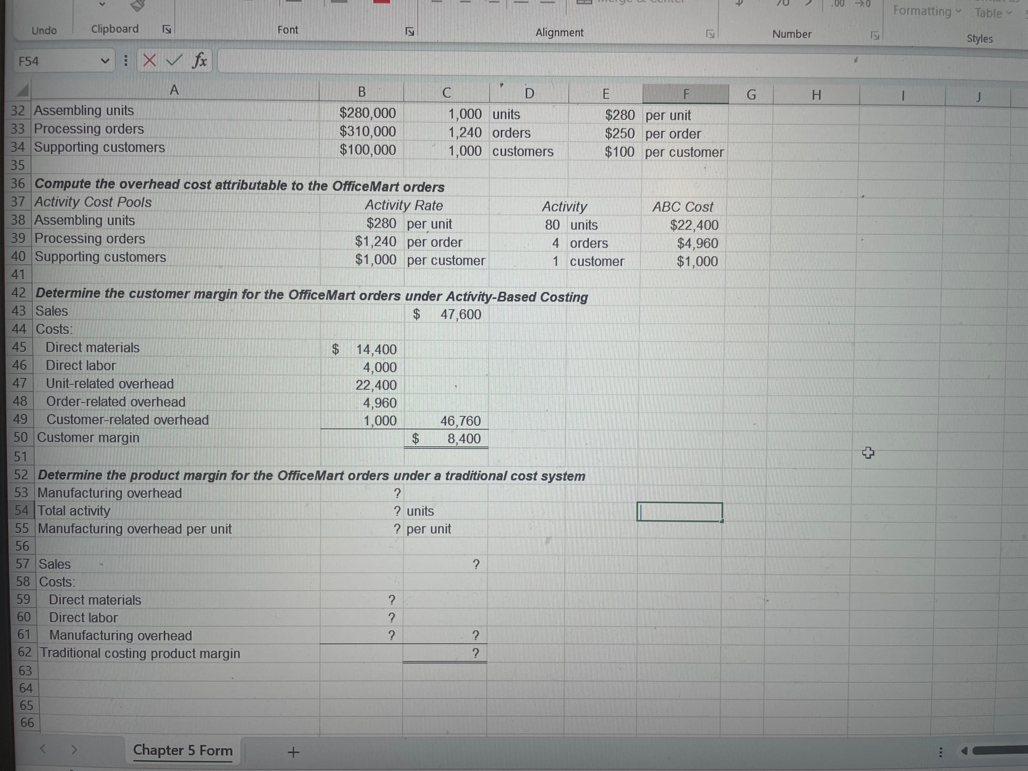 Solved Ch 5 Solve Perform first stage allocations | Chegg.com