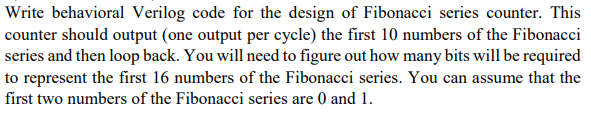 Solved Write behavioral Verilog code for the design of | Chegg.com