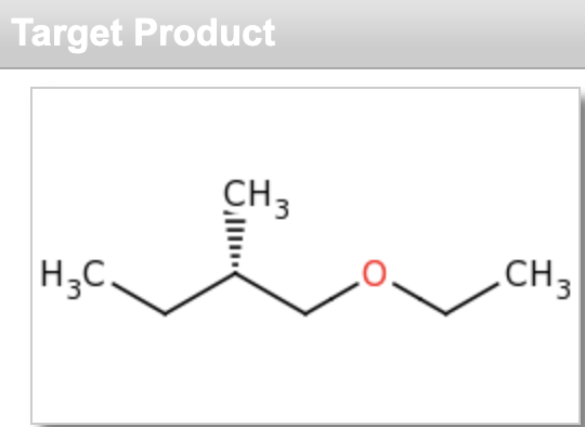 Solved Target Product CHZ H2C CH3 Reactants н,С— CH3 нас | Chegg.com