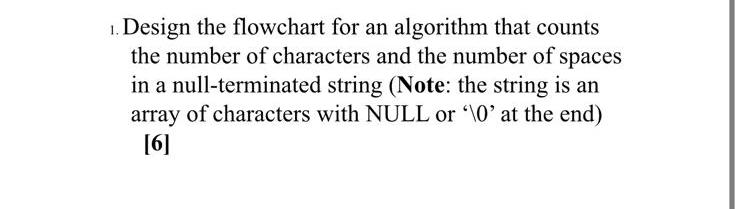 Solved 1. Design the flowchart for an algorithm that counts | Chegg.com