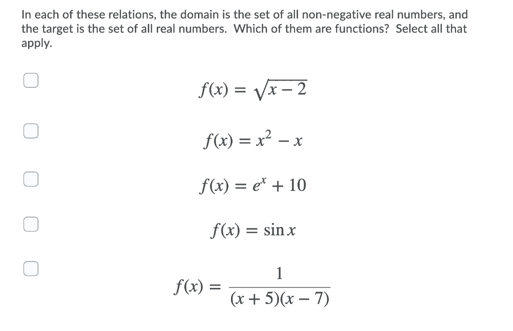 Solved In each of these relations, the domain is the set of | Chegg.com
