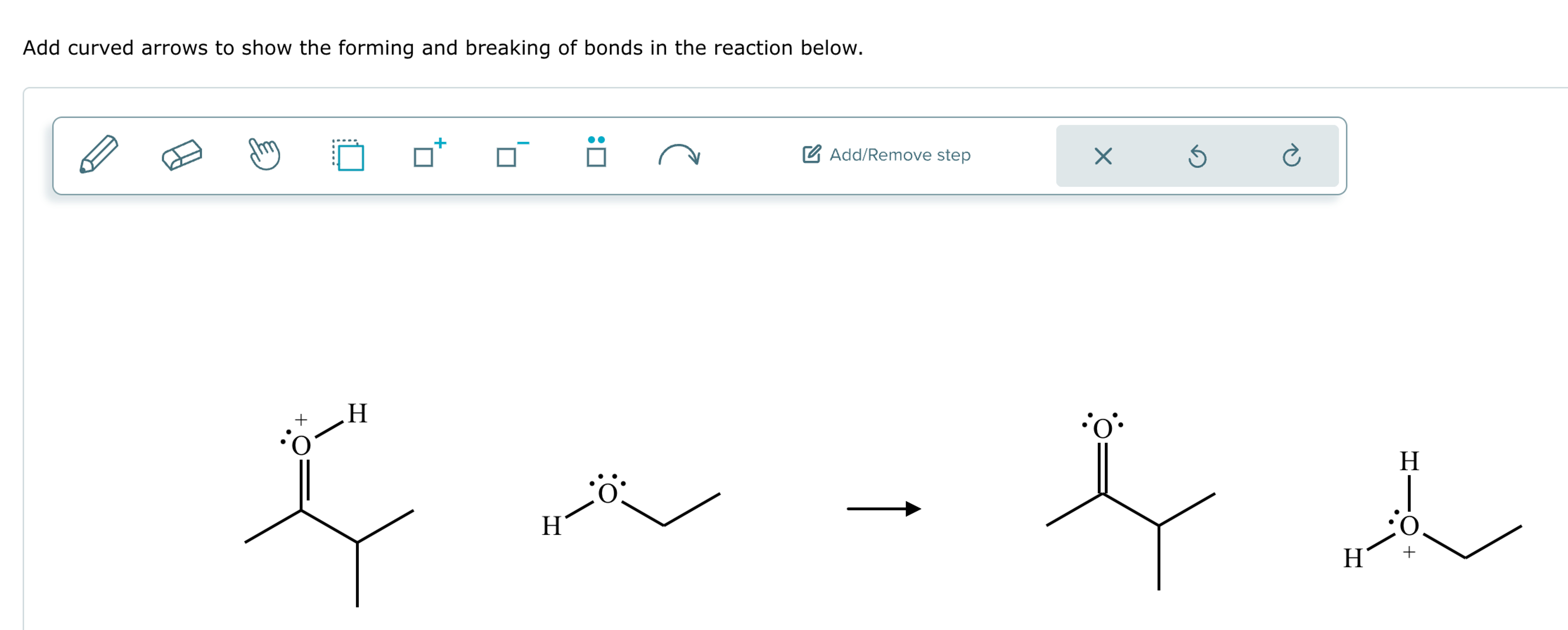 Solved Add curved arrows to show the forming and breaking of | Chegg.com