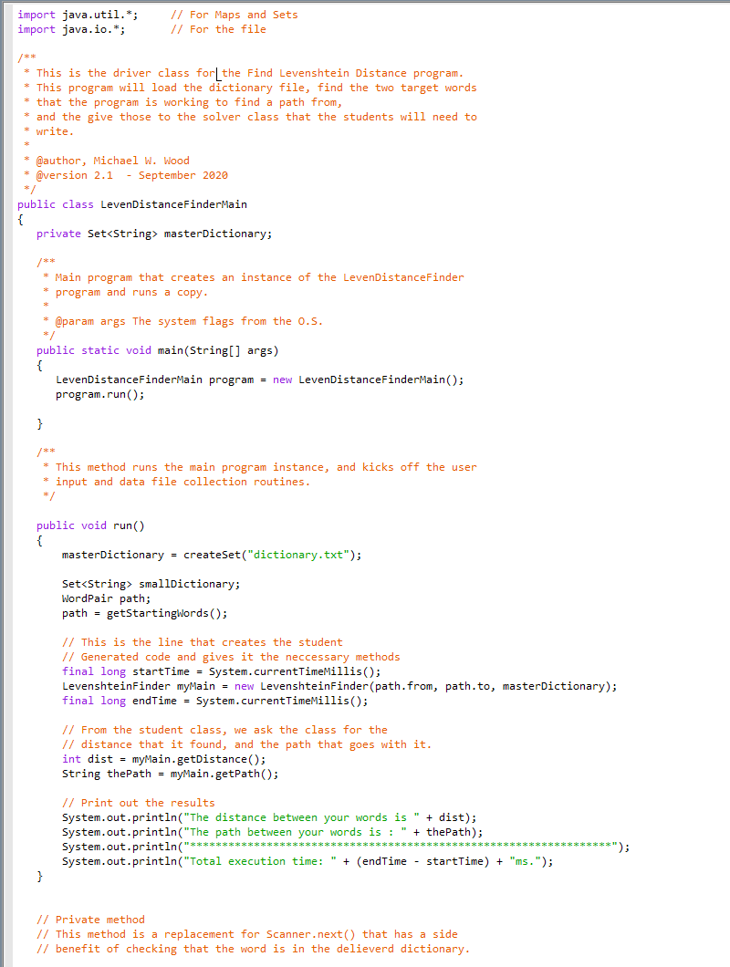 CS145 PROGRAMMING ASSIGNMENT LEVENSHTEIN DISTANCE | Chegg.com