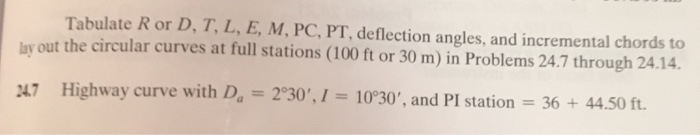 Solved Tabulate R or D. T. L, E, M, PC, PT, deflection | Chegg.com