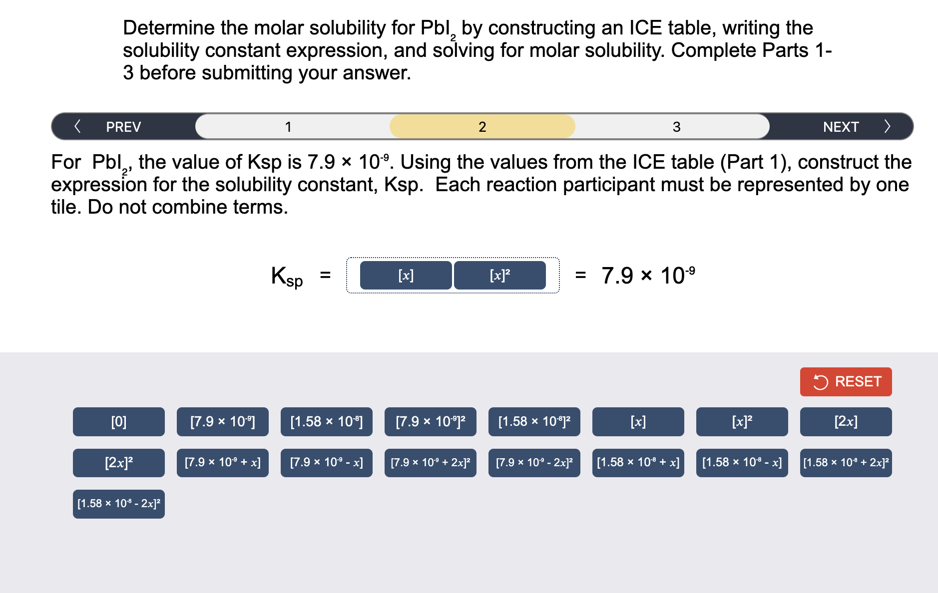 Solved Determine the molar solubility for Pbl2 by | Chegg.com