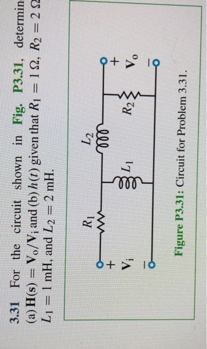 Solved 3.31 For the circuit shown in Fig. P3.31, determin | Chegg.com