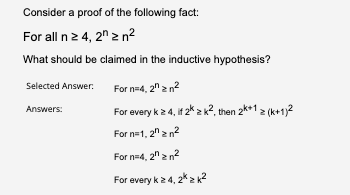 Solved Consider a proof of the following fact: For all | Chegg.com