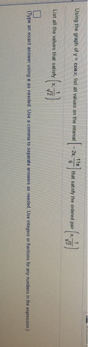 15m 5x 4--3 using the graph of y= sinx list all | Chegg.com
