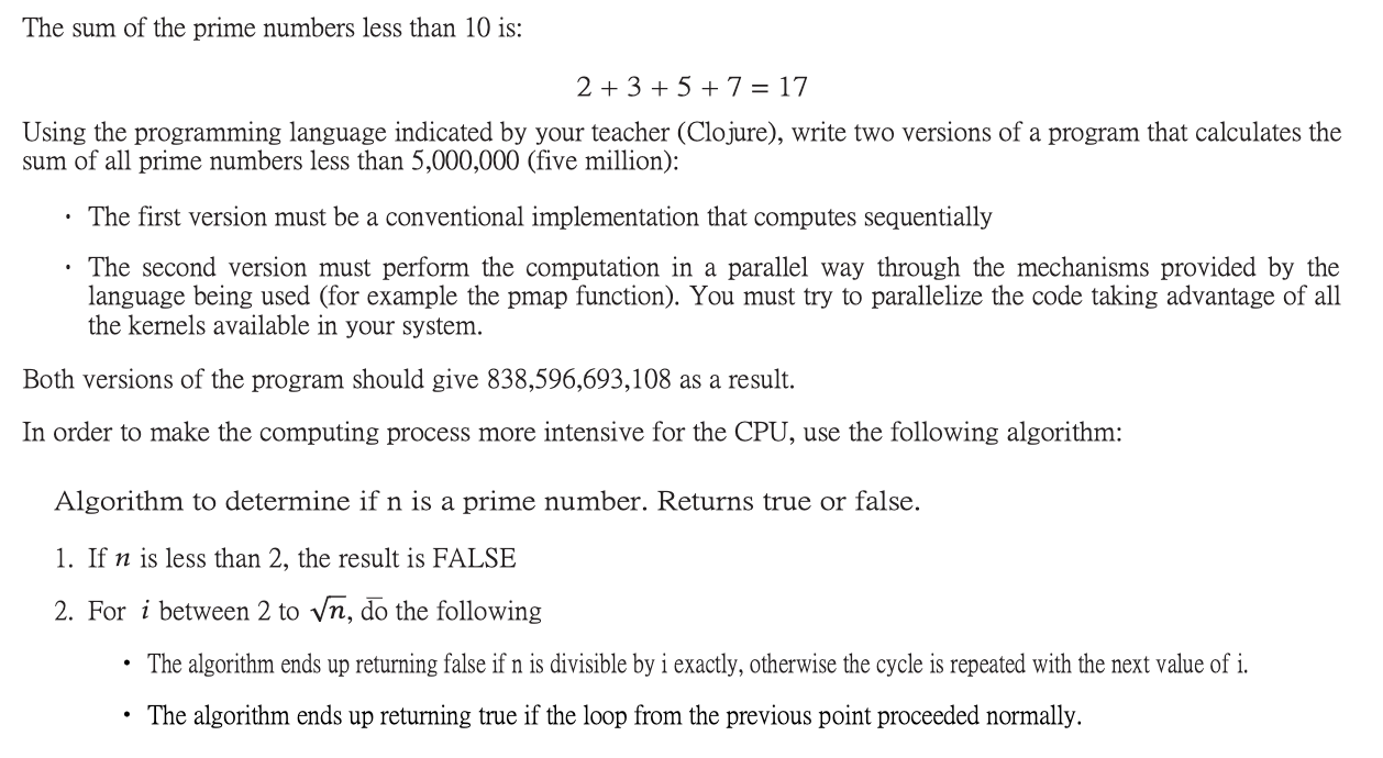 Solved The sum of the prime numbers less than 10 is: 2 + 3 + | Chegg.com