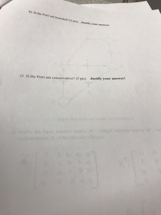 Solved consider the Petri net model. construct the | Chegg.com