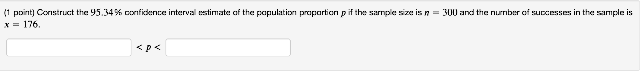 Solved ( 1 point) A random sample of n measurements was | Chegg.com