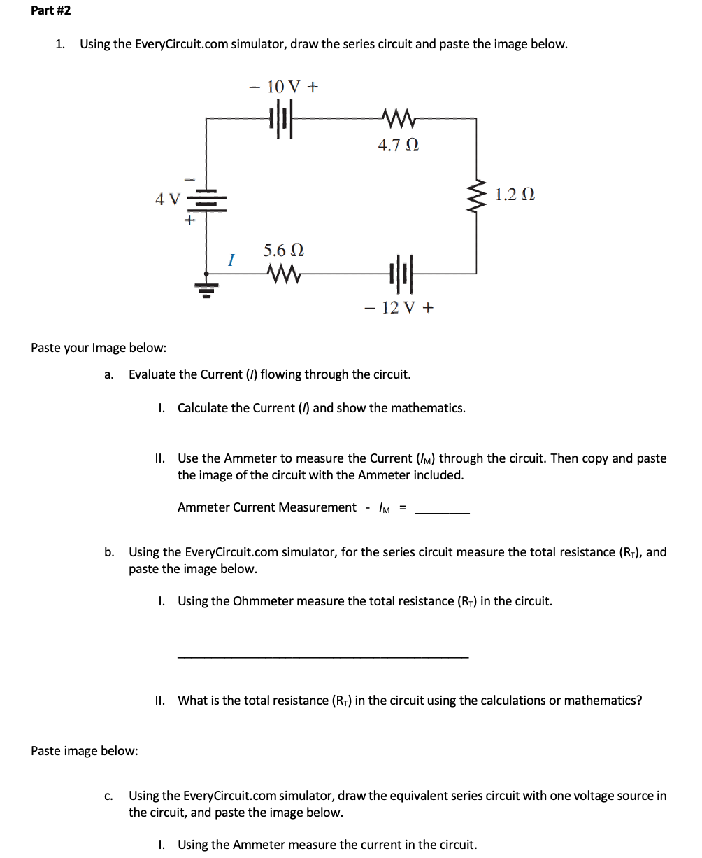 Solved In this section, the current of a dc series circuit | Chegg.com