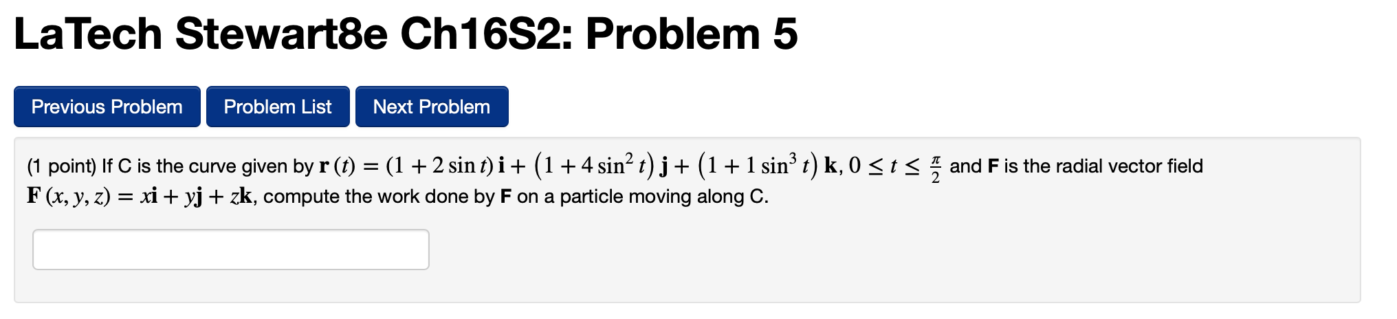 Solved Latech Stewartpe Ch16s2 Problem 5 Previous Problem 