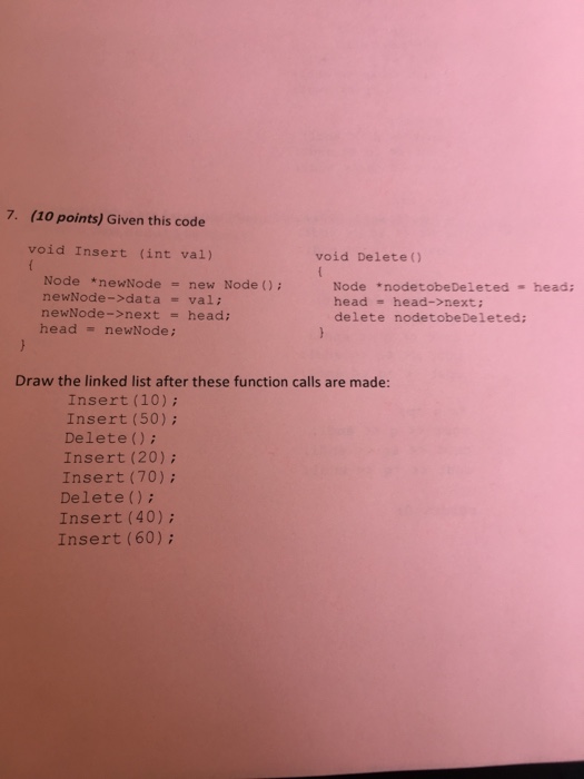 Solved void Insert (int val) { Node *newNode = new Node(); | Chegg.com