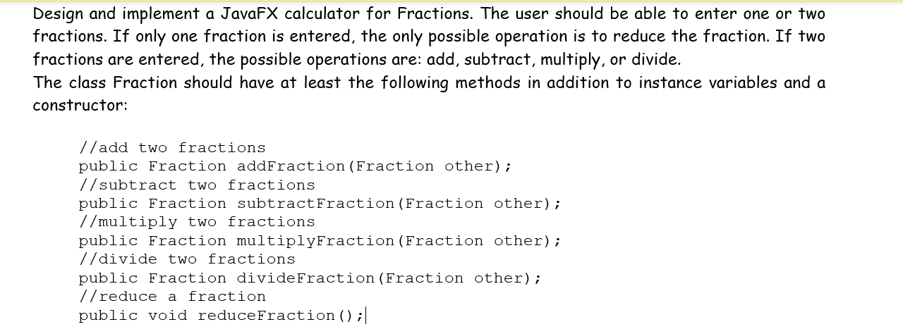 Solved Design and implement a JavaFX calculator for | Chegg.com