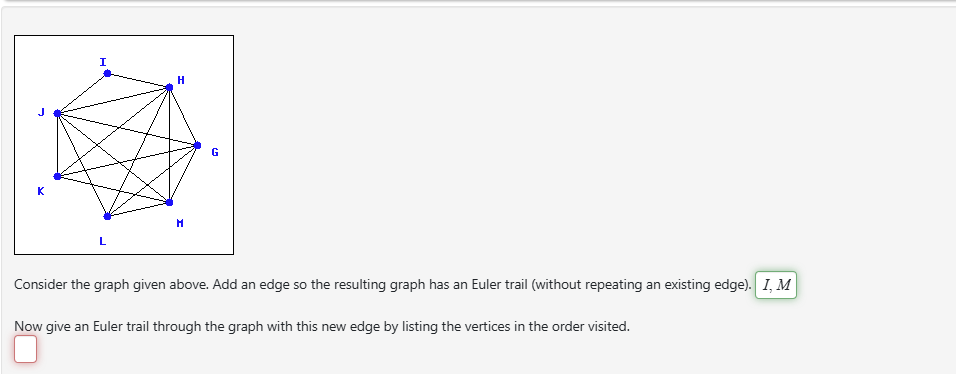 Solved Consider the graph given above. Add an edge so the | Chegg.com