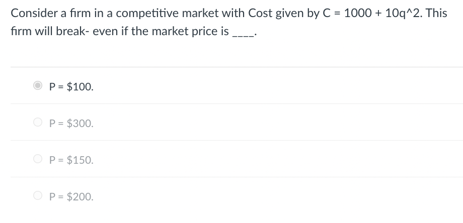 Solved Suppose a firm finds that at the current output level | Chegg.com