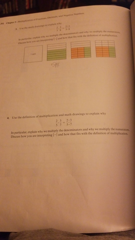 Solved CA43 £1 Making Sense or fraction Multiplication Class | Chegg.com