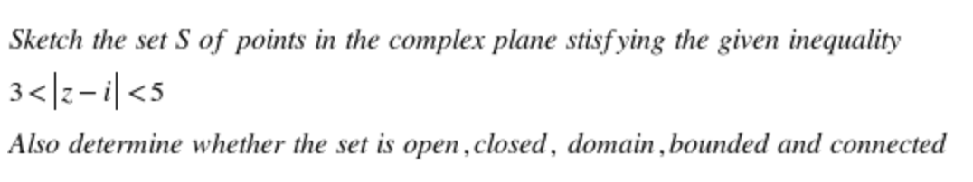 Solved Sketch the set S of points in the complex plane | Chegg.com