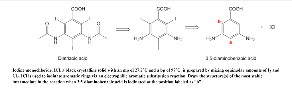 Solved COOH COOH COOH b ICI H2N H2N NH2 NH2 a | Chegg.com