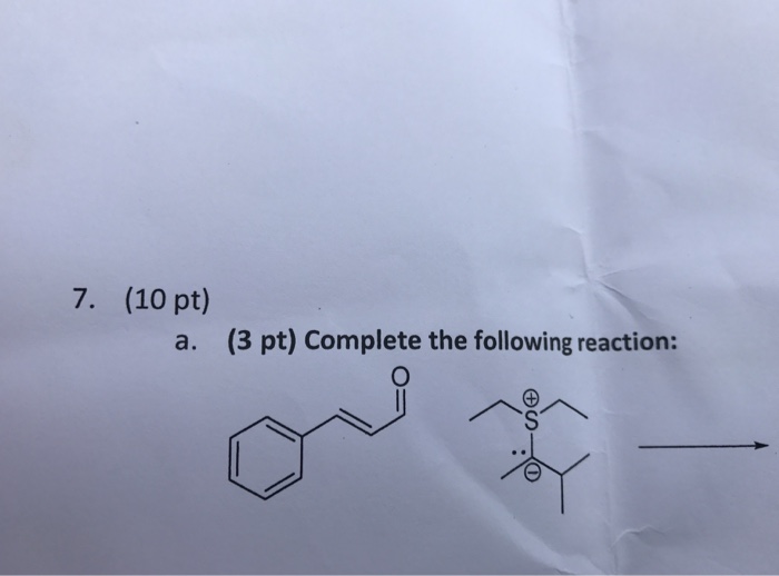 Solved Complete the following reaction: | Chegg.com
