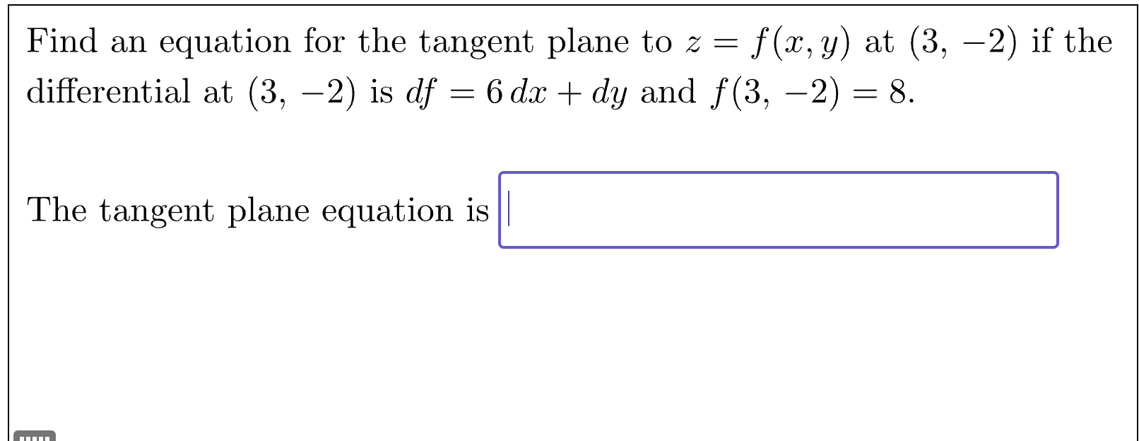 Solved Find an equation for the tangent plane to z=f(x,y) | Chegg.com