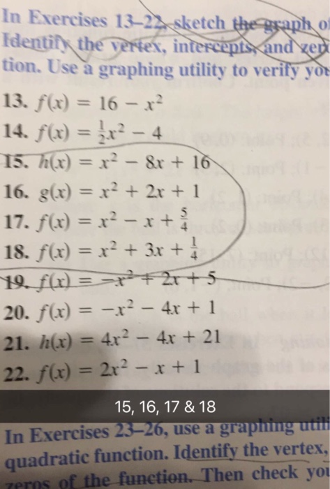 Solved Standard Form of a Quadratic Function The quadratic | Chegg.com