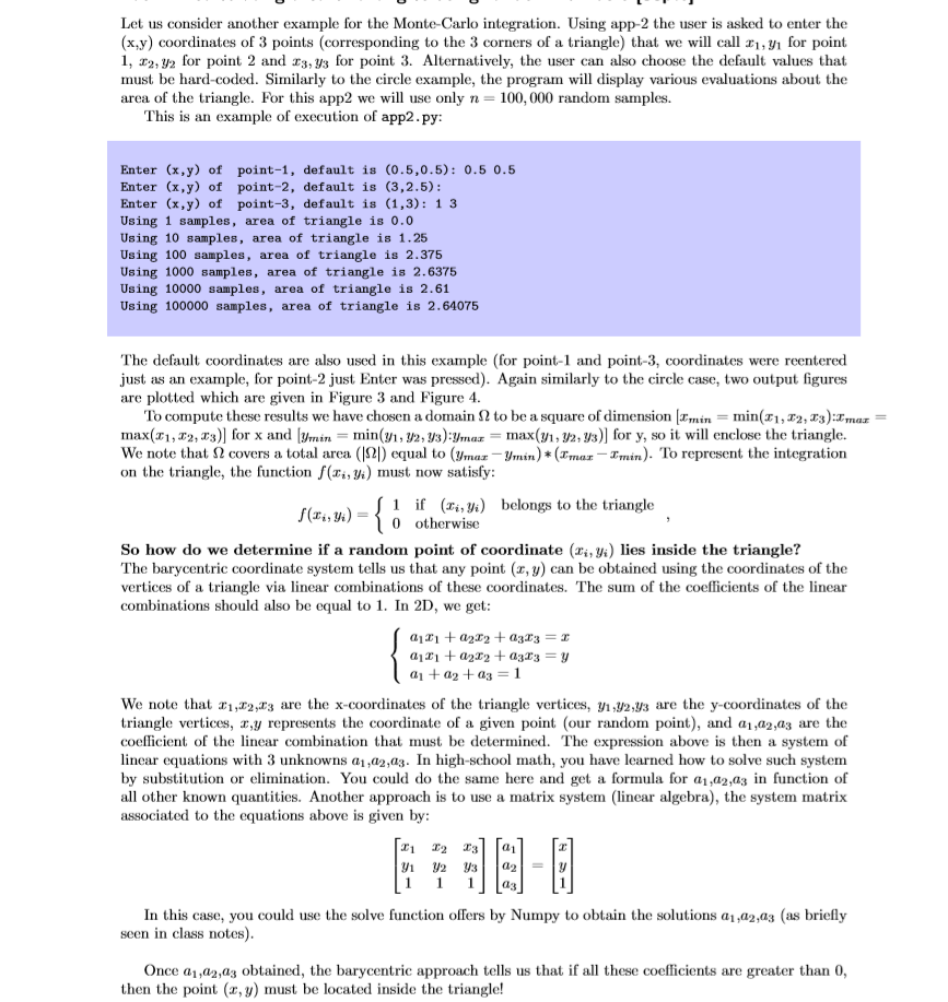 Let us consider another example for the Monte-Carlo | Chegg.com