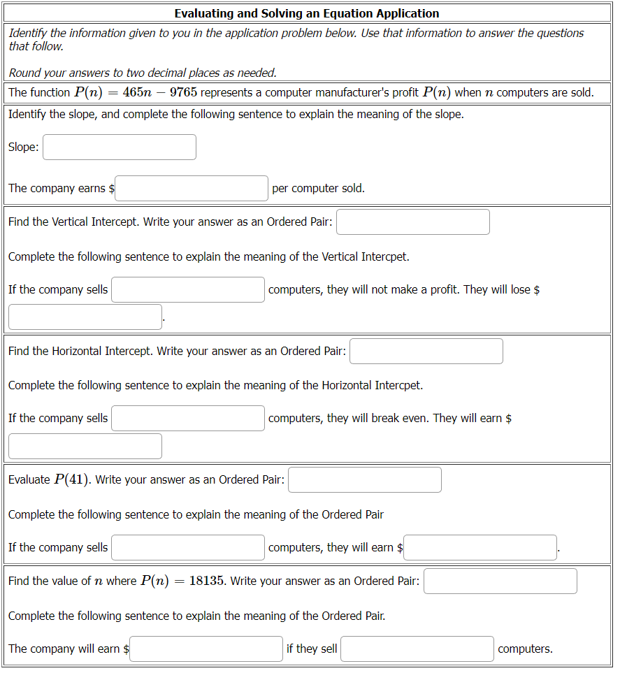 Solved Evaluating and Solving an Equation Application | Chegg.com