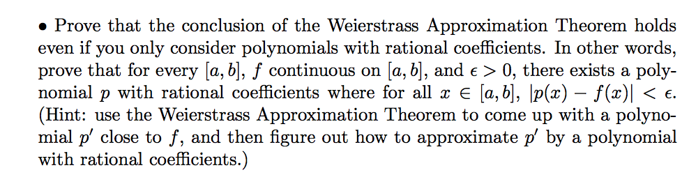 Solved » Prove that the conclusion of the Weierstrass | Chegg.com