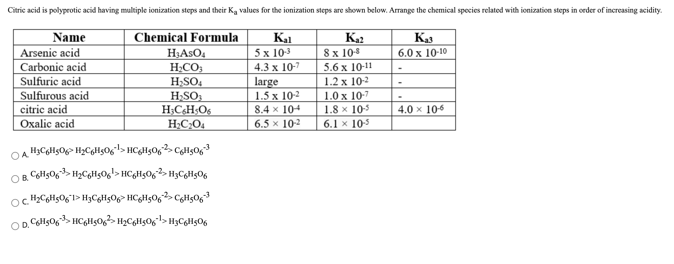 Solved Citric acid is polyprotic acid having multiple | Chegg.com