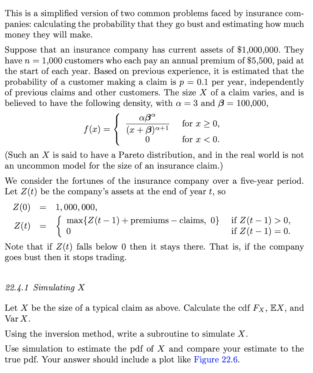 Solved This is a simplified version of two common problems | Chegg.com