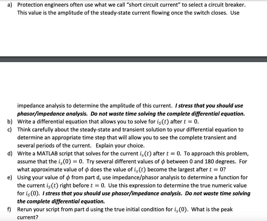 Solved Problem 1-AC Circuit Simulations 1 In power-system | Chegg.com