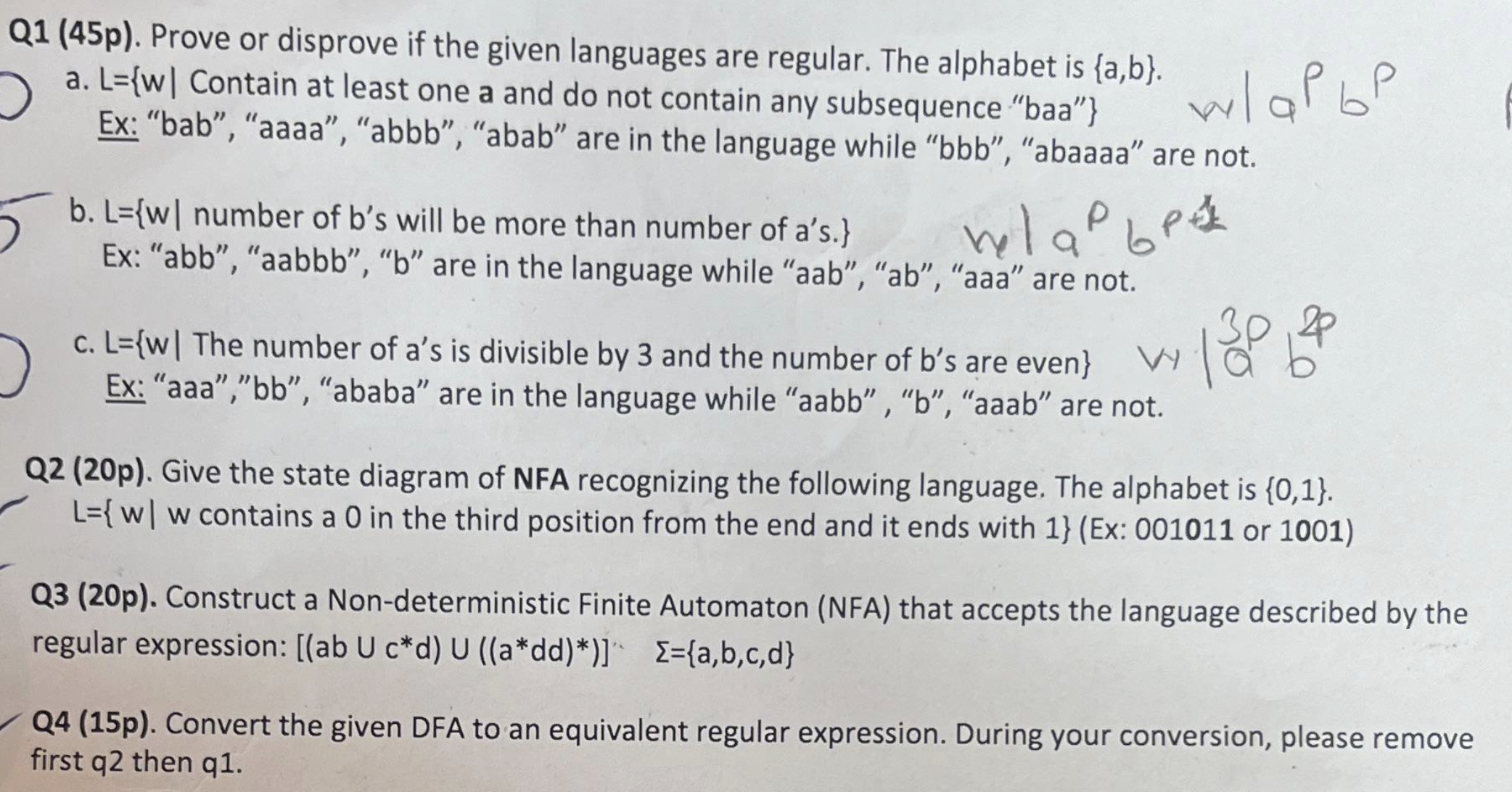 Solved NOTE : Please ignore drawen with pencil look at ﻿only | Chegg.com