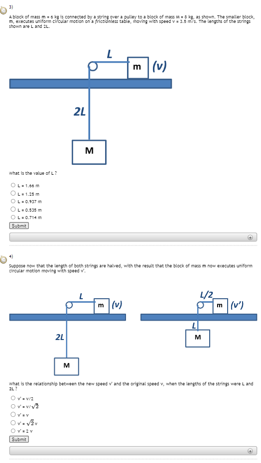 Solved A block of mass m=6 kg is connected by a string over | Chegg.com