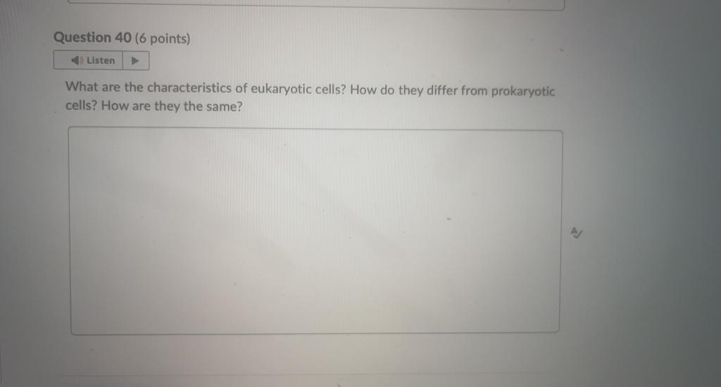 Solved What are the characteristics of eukaryotic cells? How | Chegg.com