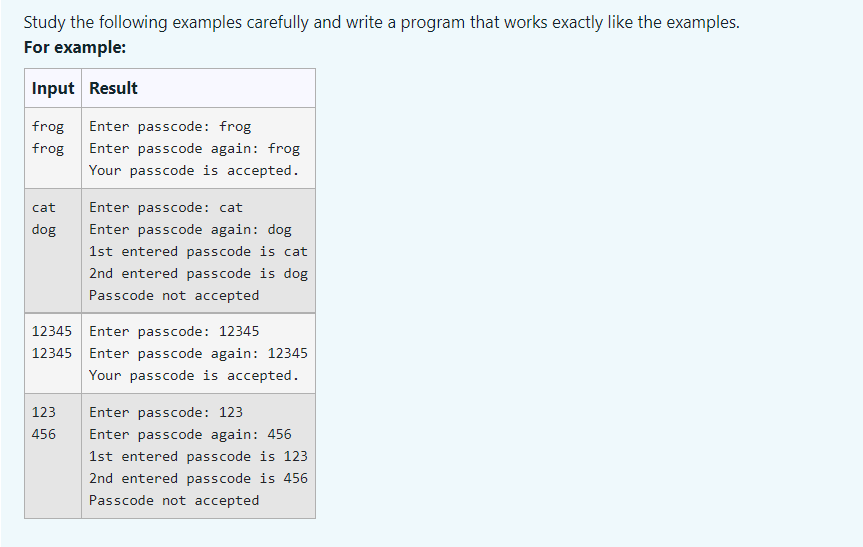Solved Study the following examples carefully and write a | Chegg.com