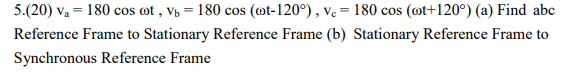 Solved 5.(20) | Chegg.com