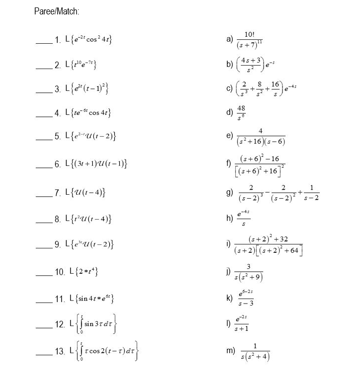 Solved Calcular la transformada de Laplace y su inversa | Chegg.com