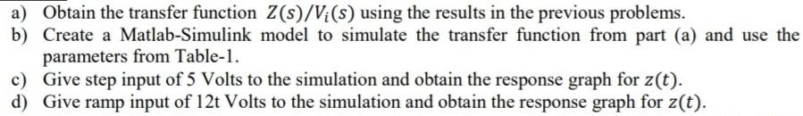 Solved The operation of the lifting system is described as | Chegg.com