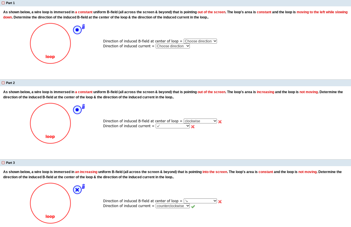 Solved O Part 1 constant and the loop is moving to the left | Chegg.com Solved O Part 1 constant and the loop is moving to the left | Chegg.com