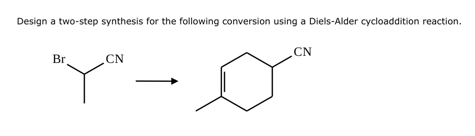 Solved Design a two-step synthesis for the following | Chegg.com