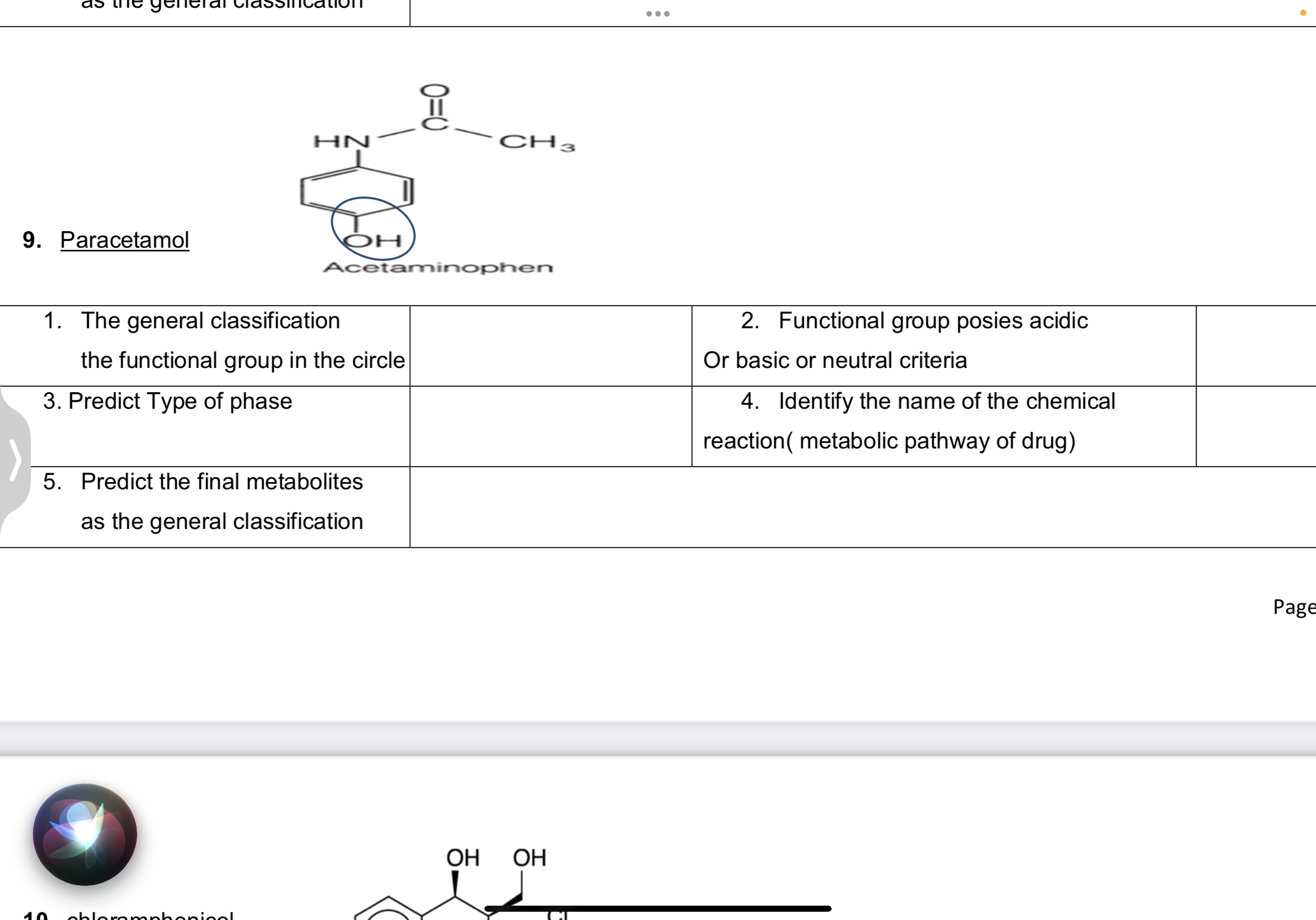 9. Paracetamol | Chegg.com